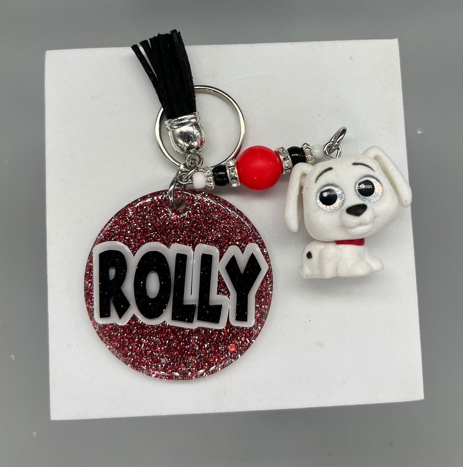 Rolly the Dog From 101 Dalmations Series 11 Glitter Keychain Doorables ...