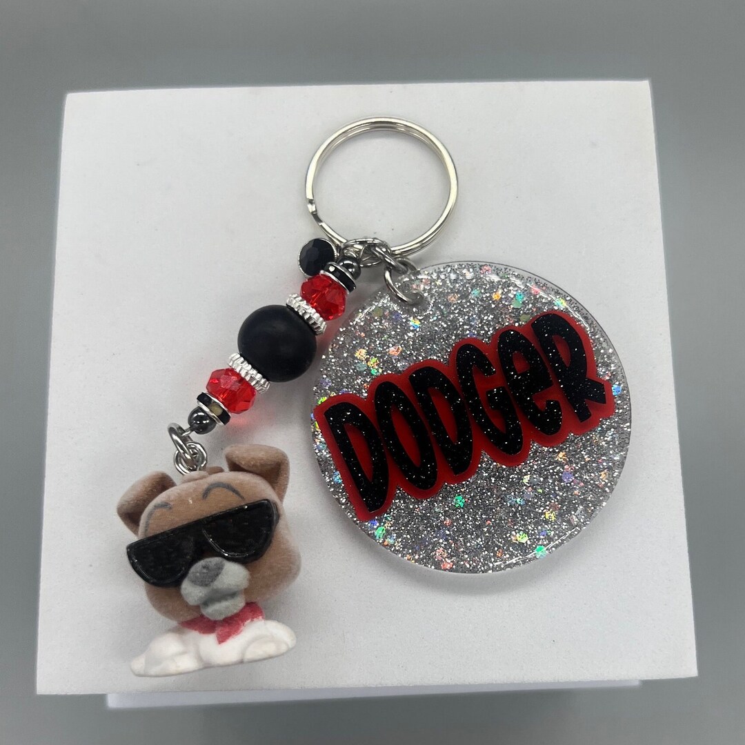 Dodger the Dog From Oliver and Company Glitter Keychain/dog Keychain ...