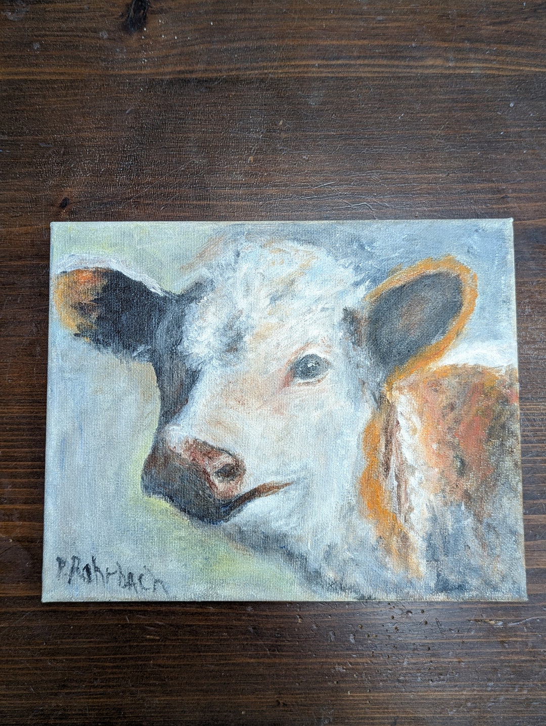 The Cow Says MOOOO in Oil Paints - Etsy