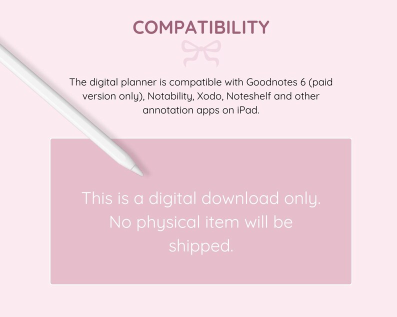 2025 Soft Girl Digital Planner Ipad, All-in-one Digital Planner ...