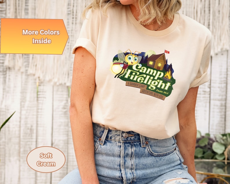Camp Firelight VBS 2024 Christian Motivational Bible Verse T-shirt - Etsy