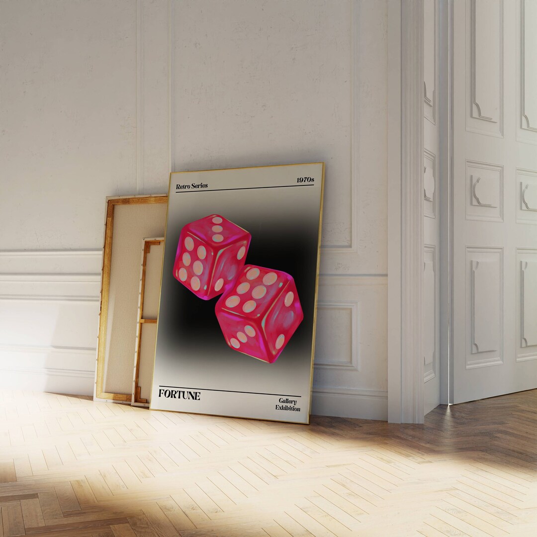 Dice Euphoria Print, Y2K Retro Wall Art (digital Download) - Etsy