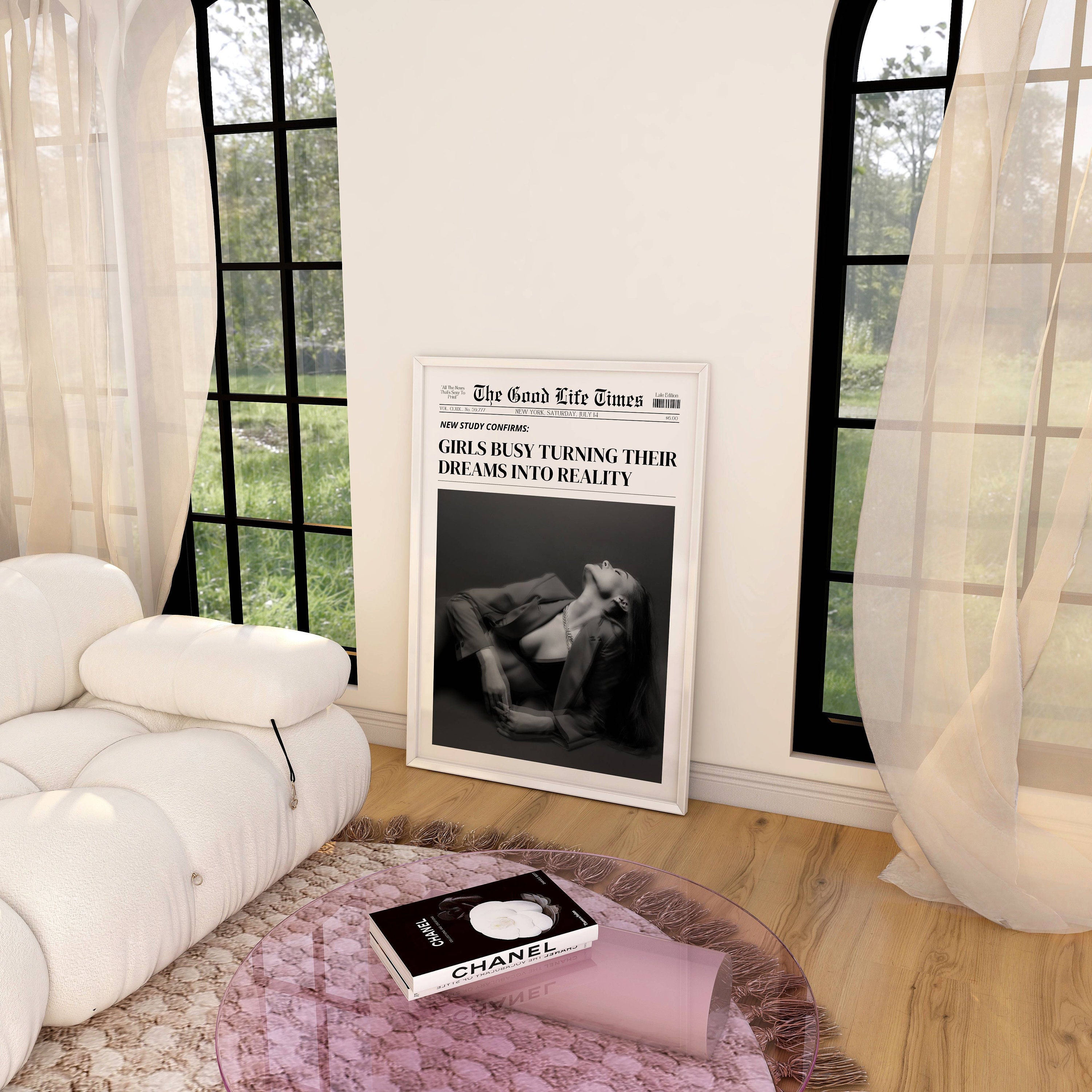 Aesthetic Newspaper Headline Poster Trendy Quote Poster - Etsy