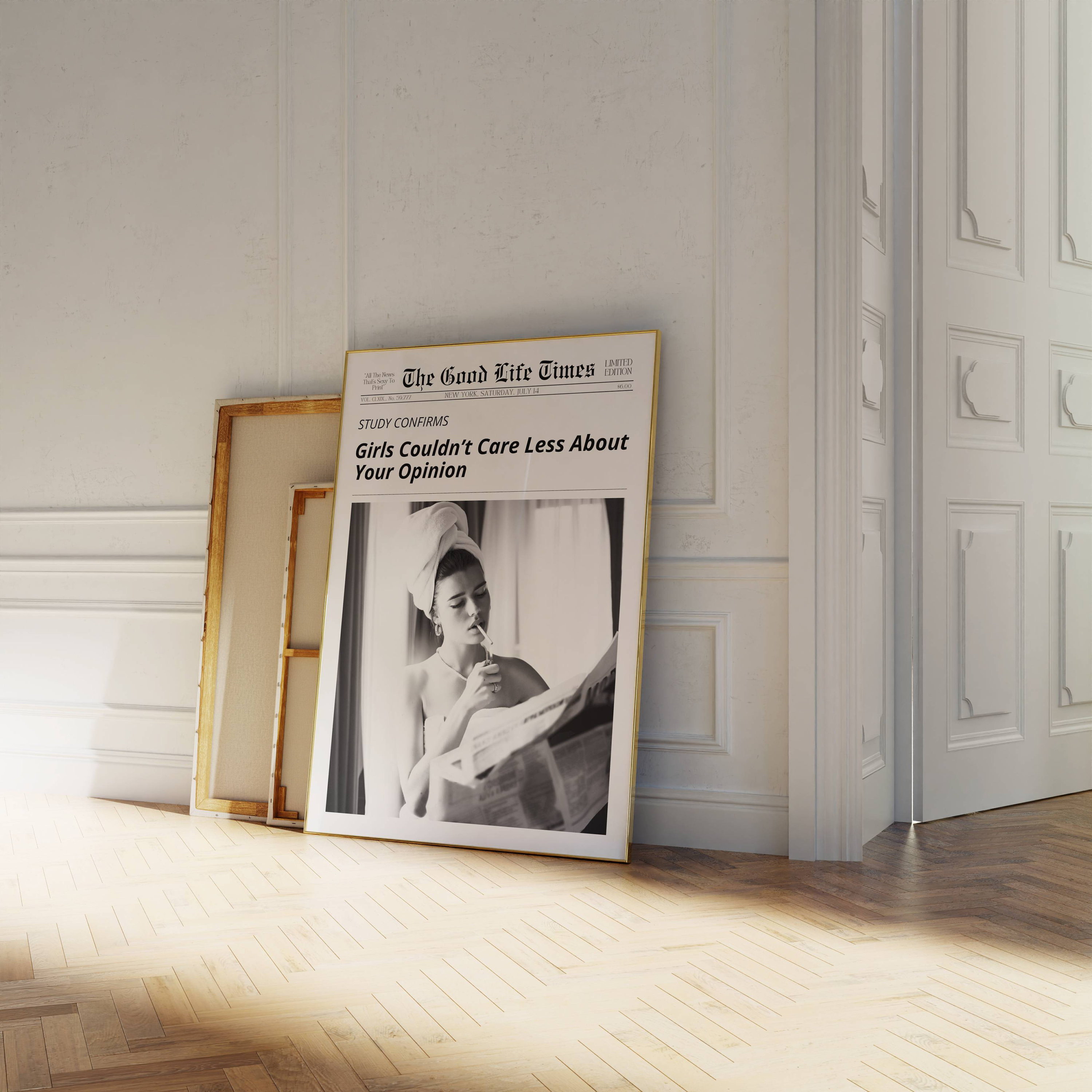 Newspaper Headline Poster Quote Poster Edgy Wall Art Sassy - Etsy