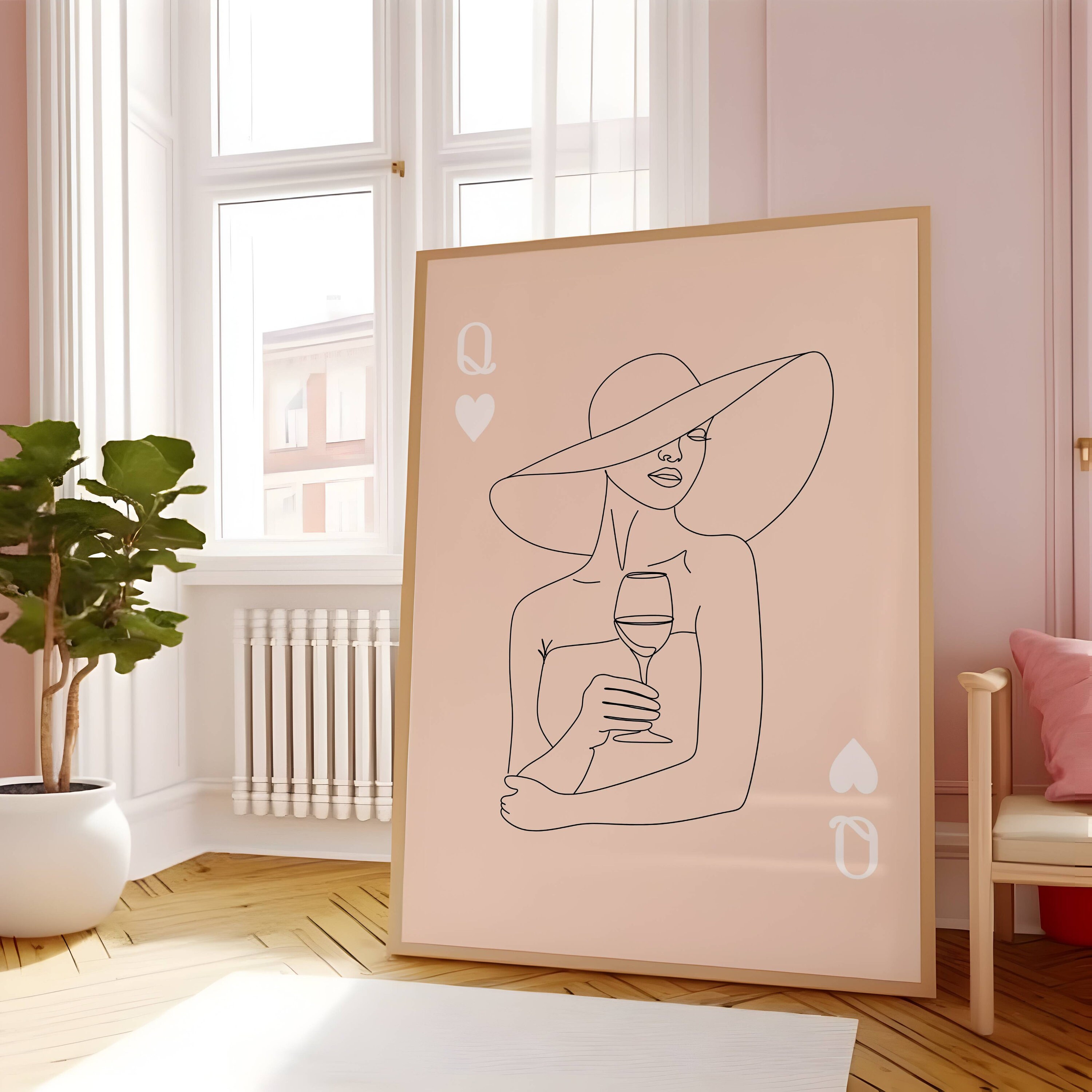 3er Set Bundle-Drucke Ästhetische Boho Neutrals Königin Karte Bündel Digital Download Drucke ...