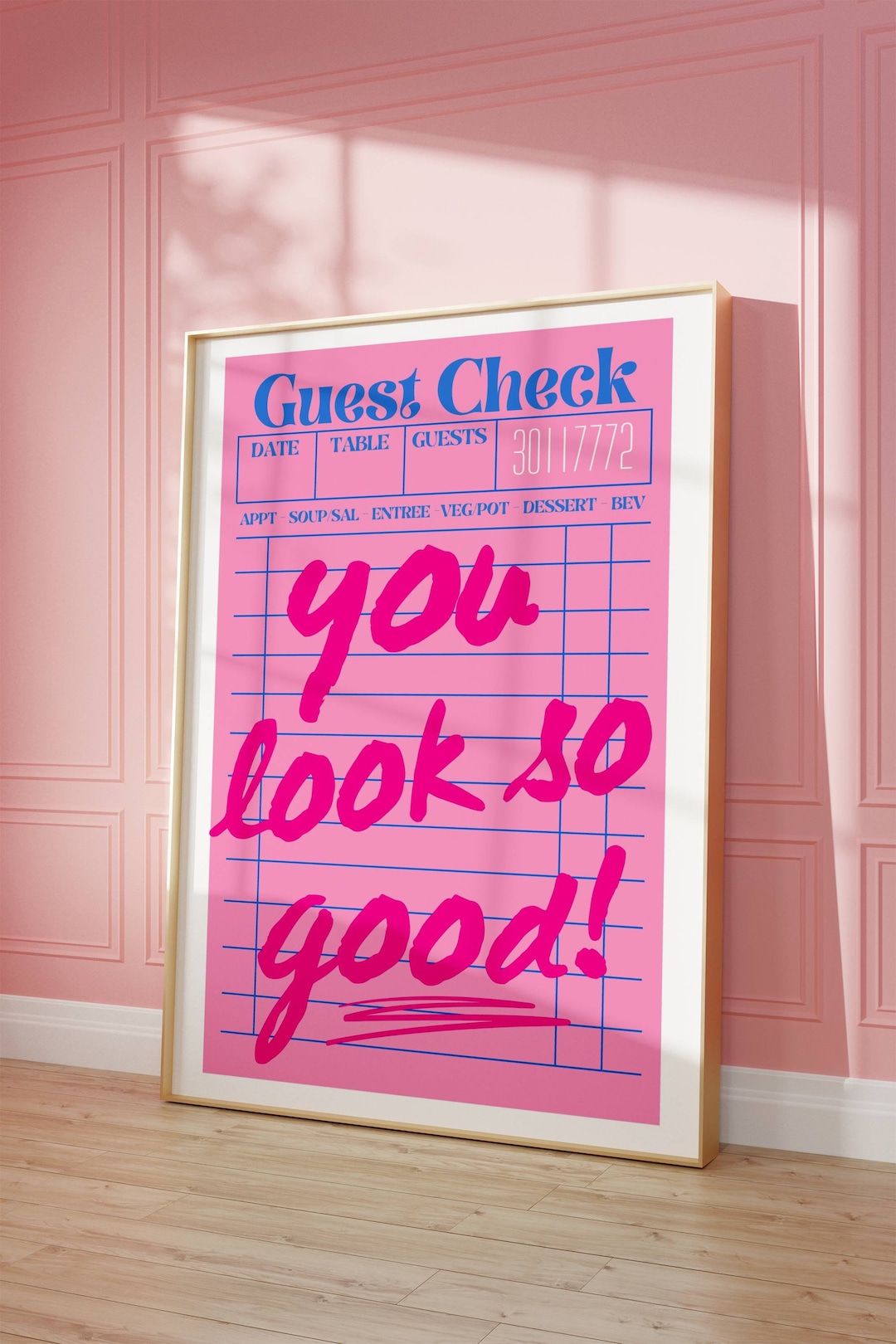 Cartel de recibo de cheque de huésped, impresión de cheque de invitado ...