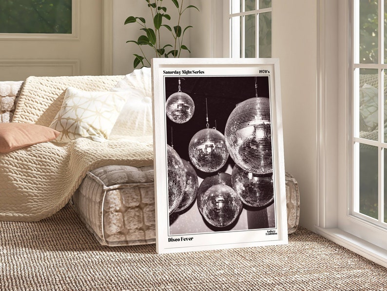Disco Print, Disco Poster, Trendy Wall Art, Preppy Bar Cart Art, Disco ...