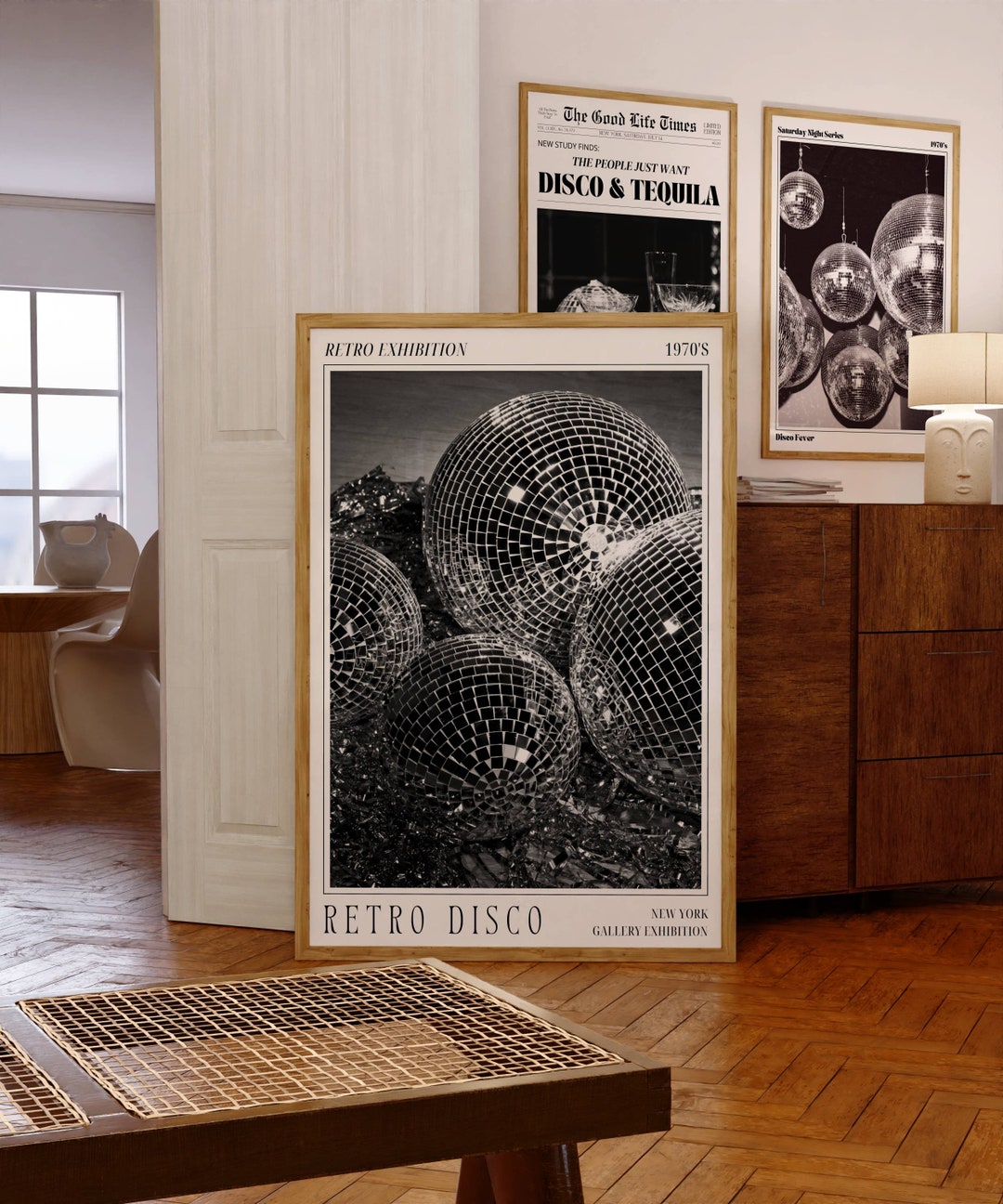 Disco Print, Disco Poster, Trendy Wall Art, Preppy Bar Cart Art, Disco ...