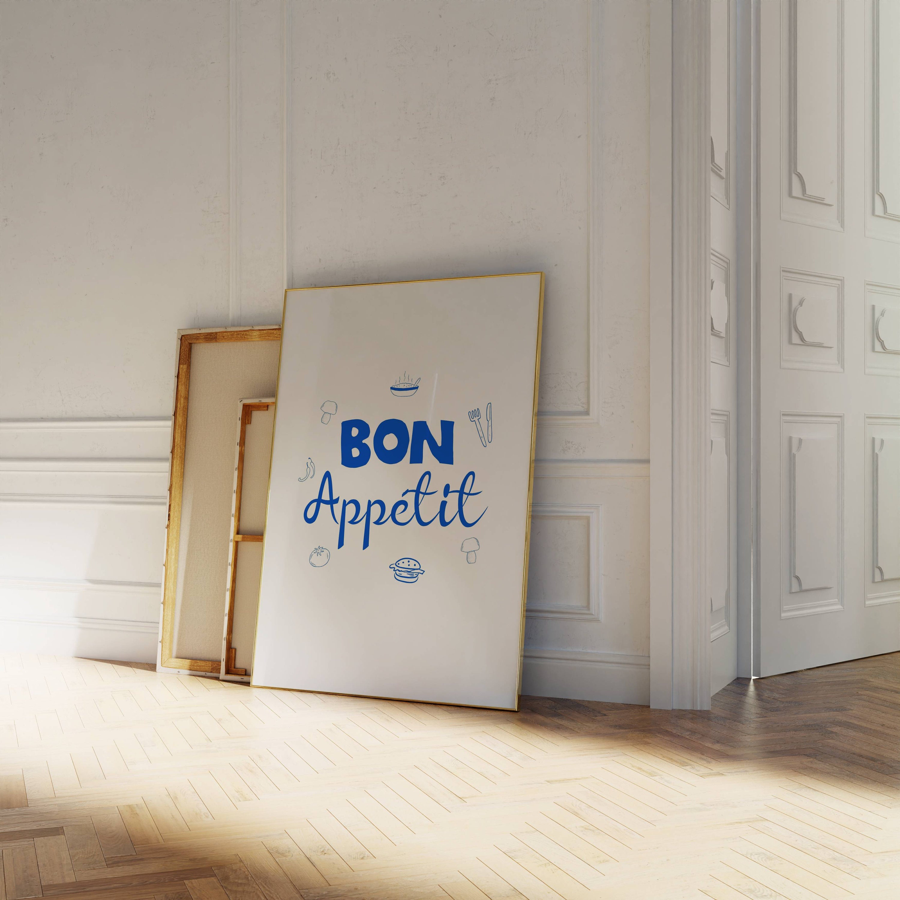Bon Appetit Poster, Aesthetic Kitchen Wall Art Print, Maximalist ...