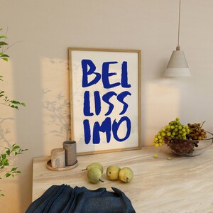 Bellissimo Poster, Aesthetic Kitchen Wall Art, Maximalist Kitchen Deco ...