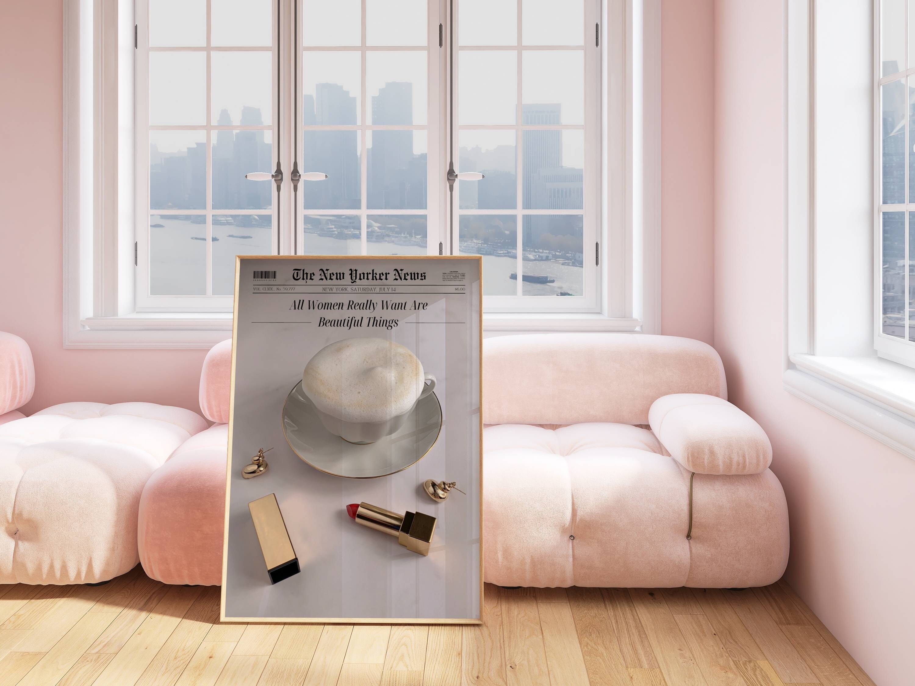 Style Newspaper Poster, Beauty Poster, Fashion Print, Trendy Magazine ...