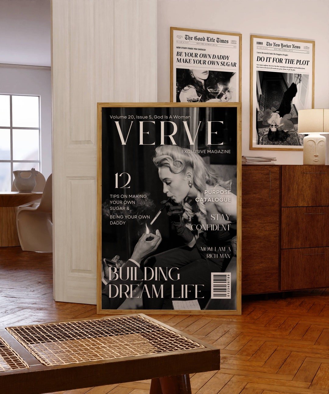 Verve Magazine Cover Print: Retro Feminist Wall Art (digital Download ...