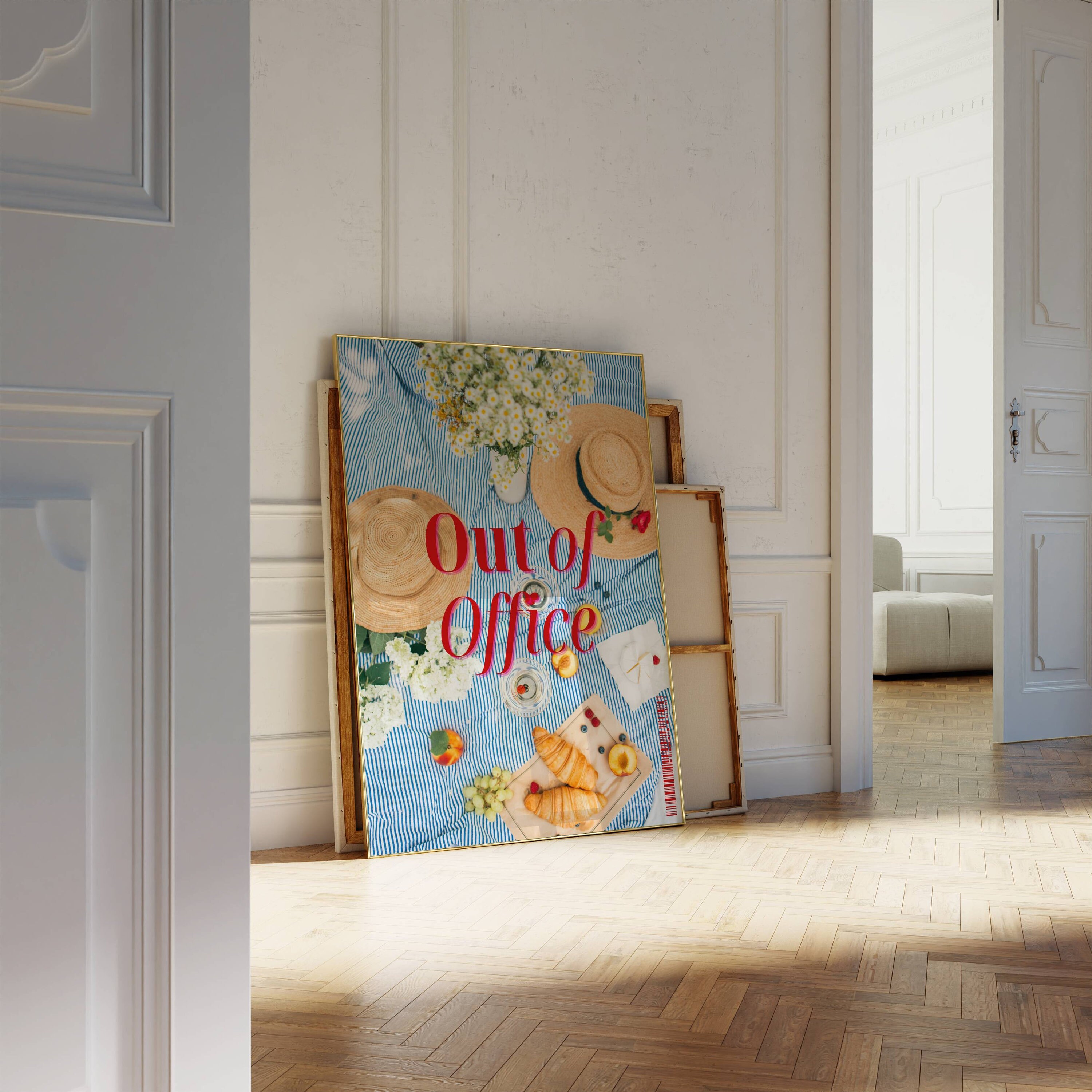 Out of Office Poster, Retro 70s Wall Print, Aesthetic Beach Print, Surf ...