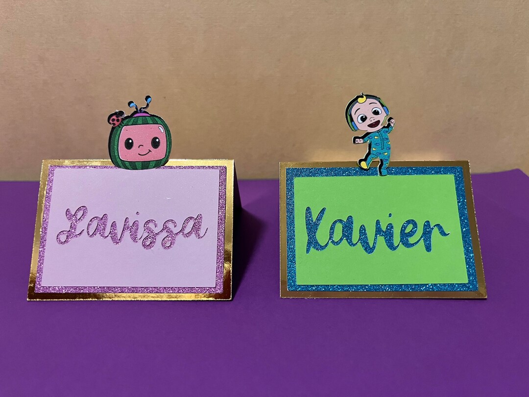 Cocomelon Party Name Tags Place Settings Etsy