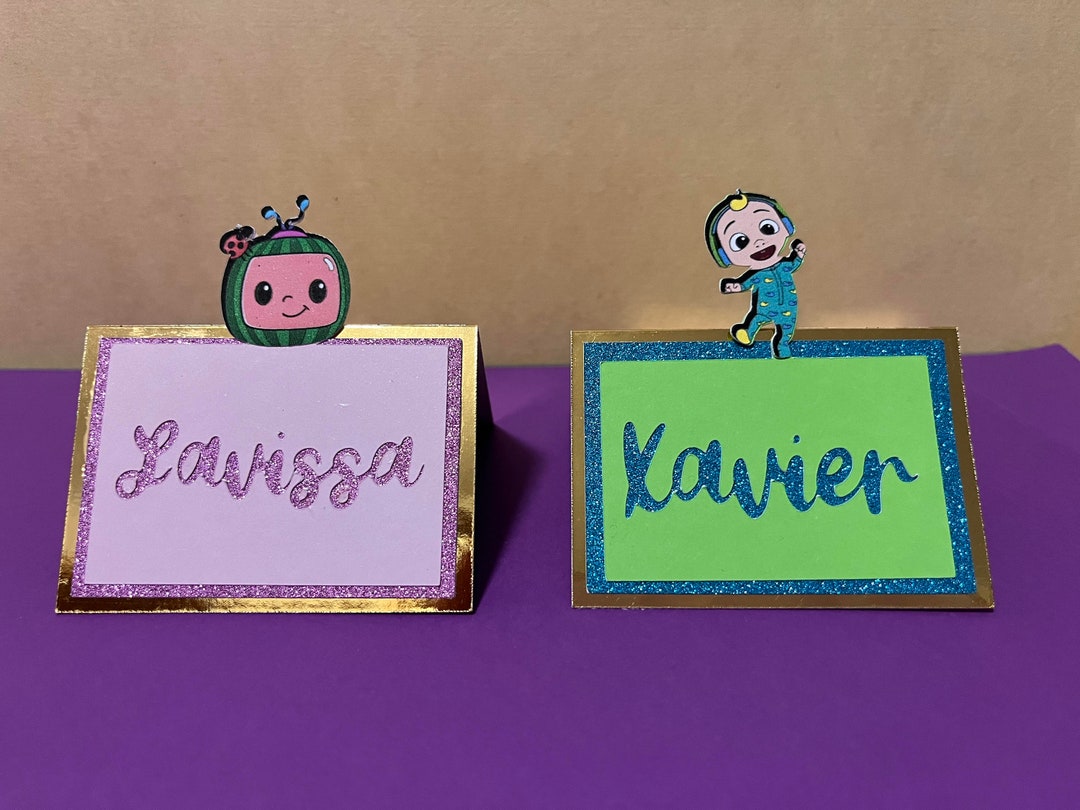Cocomelon Party Name Tags Place Settings Etsy