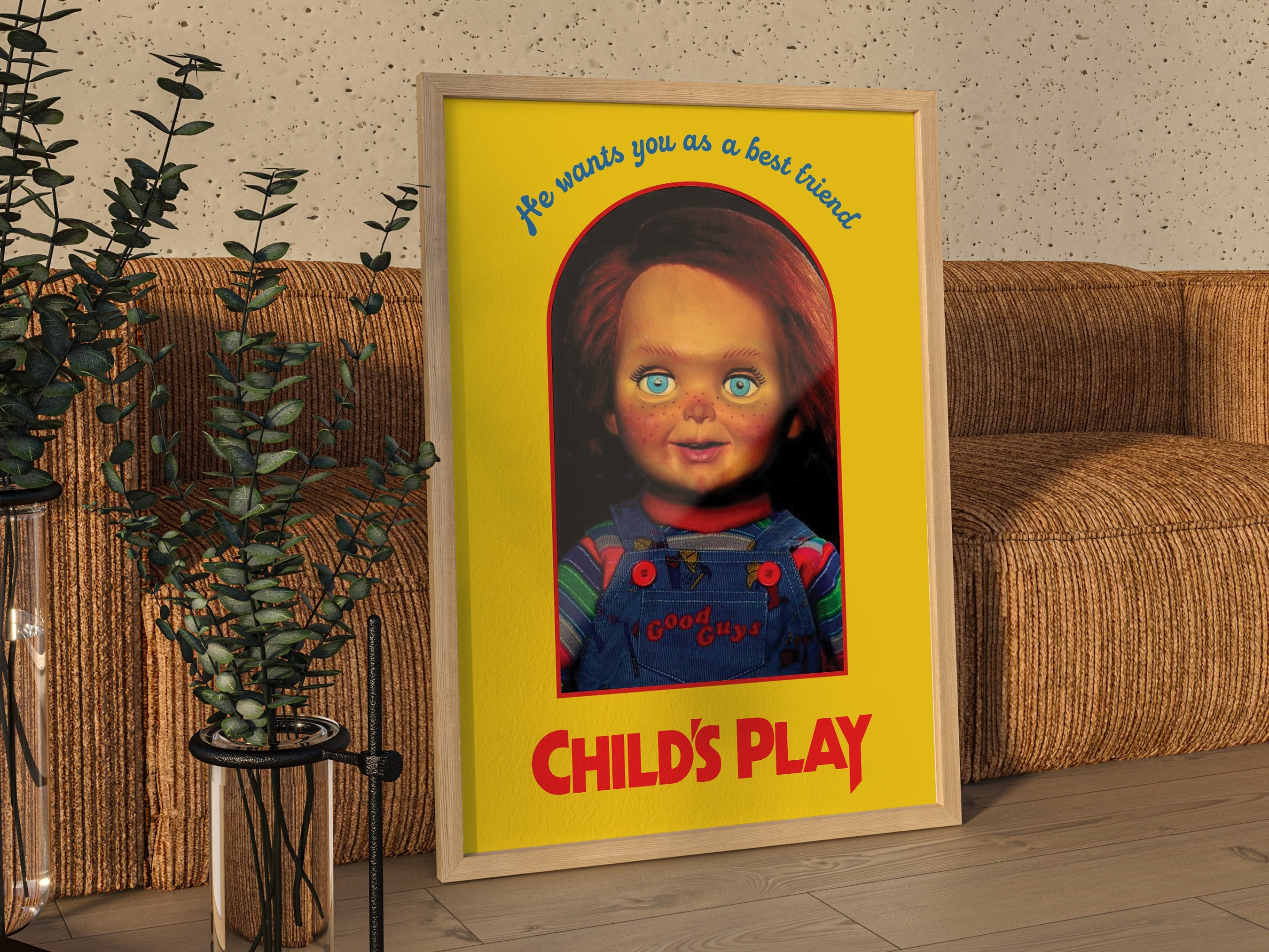 Chucky Child's Play Poster Print, Vintage Horror Movie Wall Art ...