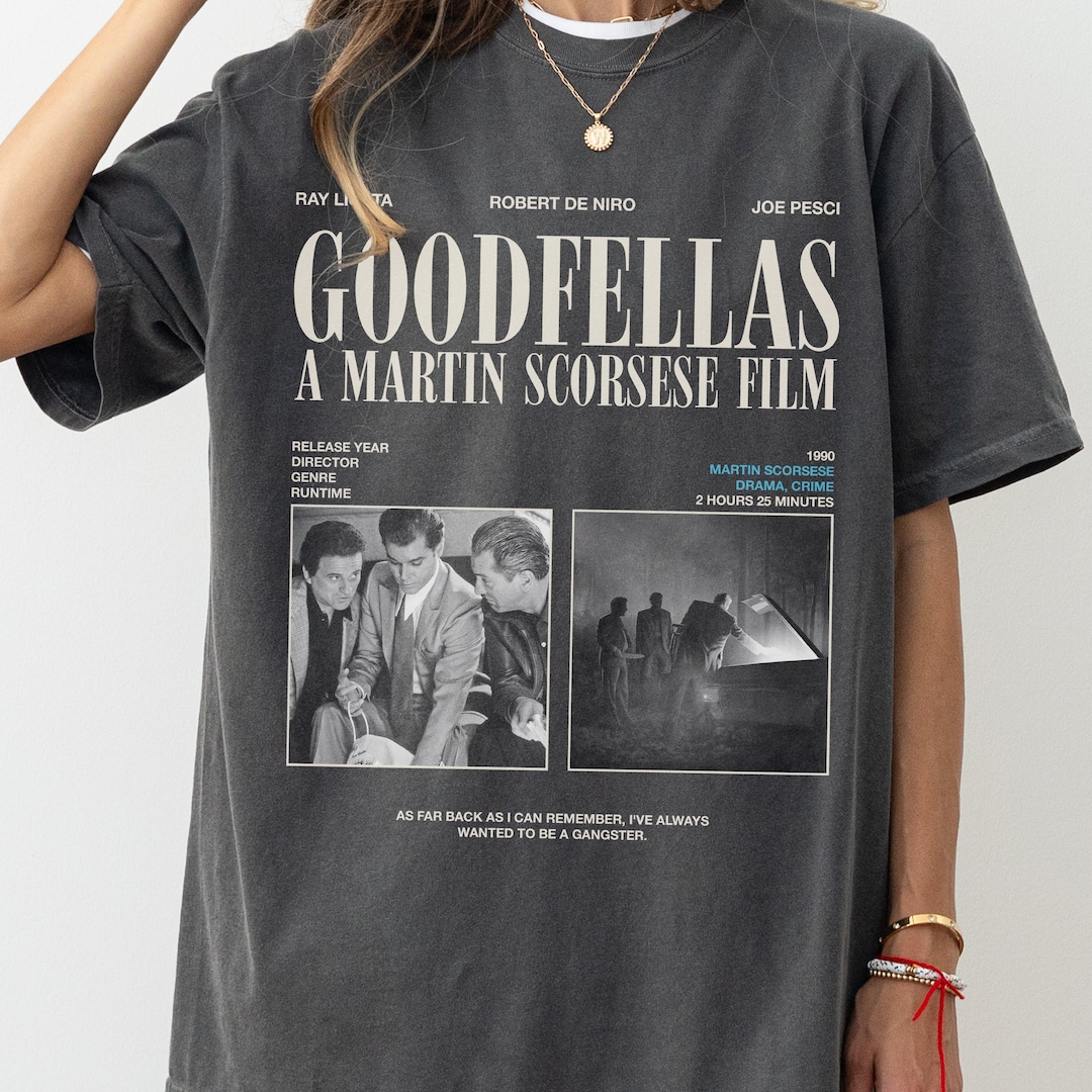 Goodfellas Movie T-shirt, Retro Martin Scorcese Gangster Mafia Film ...
