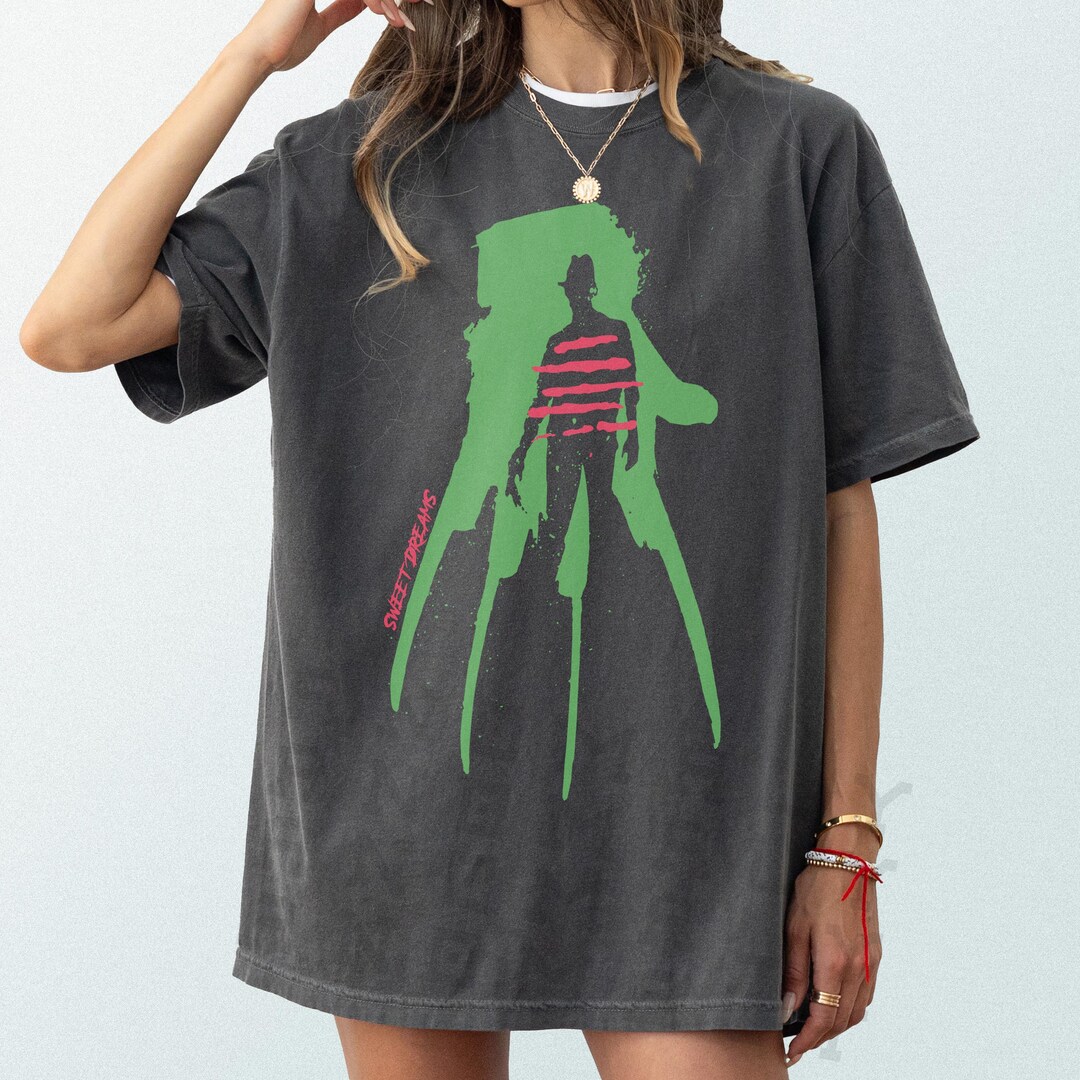 Freddy Nightmare Graphic Tee: Retro 80s Elm Street Horror Movie Shirt ...