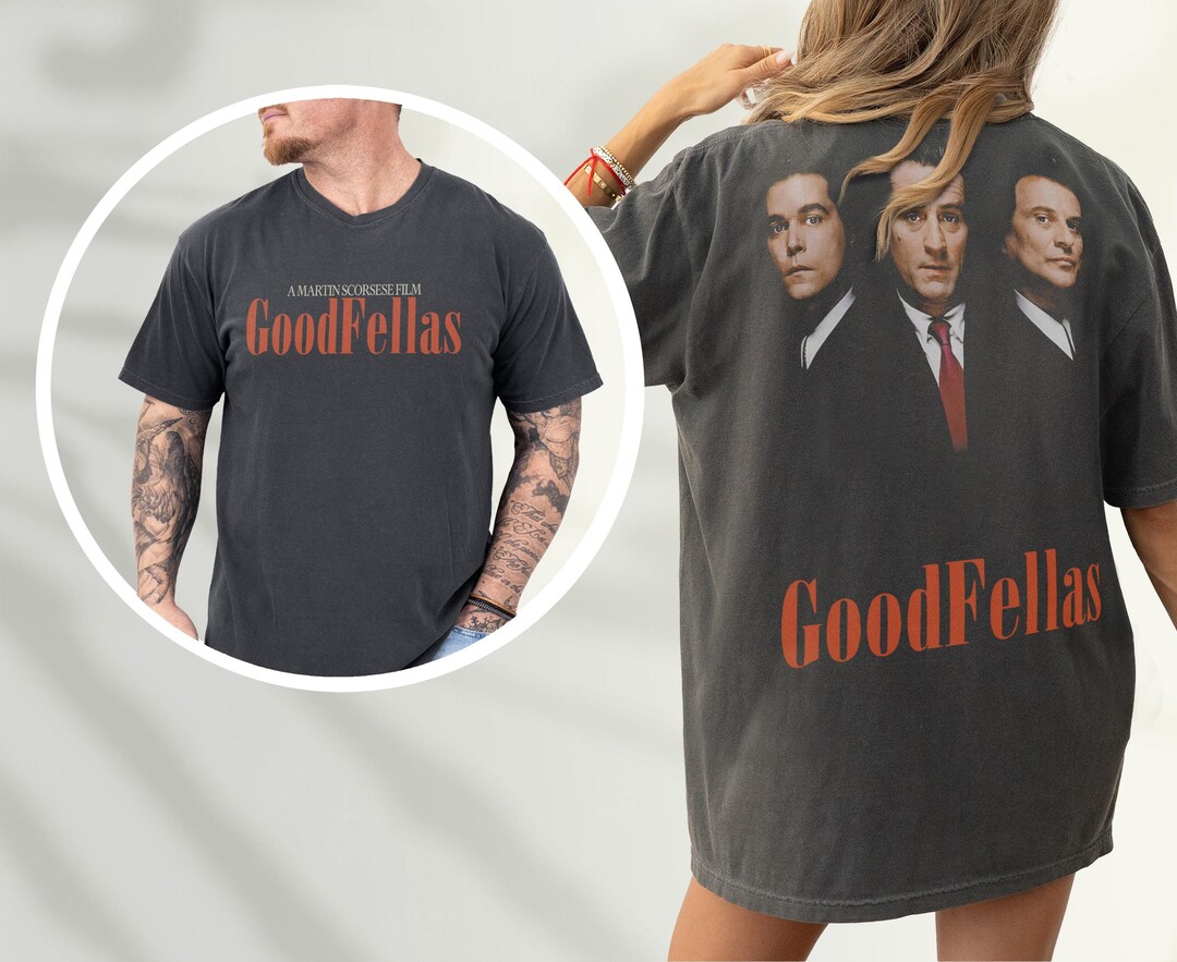 Goodfellas Graphic T-shirt, Vintage 90s Mafia Movie Memorabilia, Martin ...