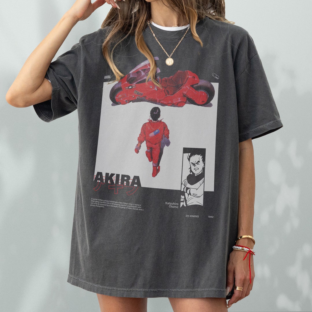 Retro Anime Shirt, Manga Neo Tokyo Cyberpunk Graphic T-shirt, Anime ...