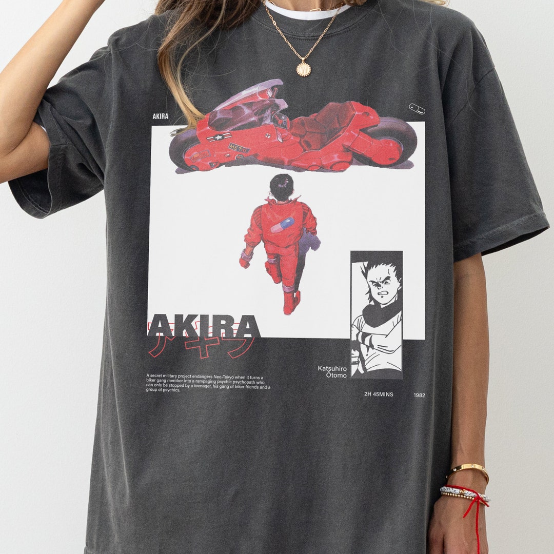 Retro Anime Shirt, Manga Neo Tokyo Cyberpunk Graphic T-shirt, Anime ...