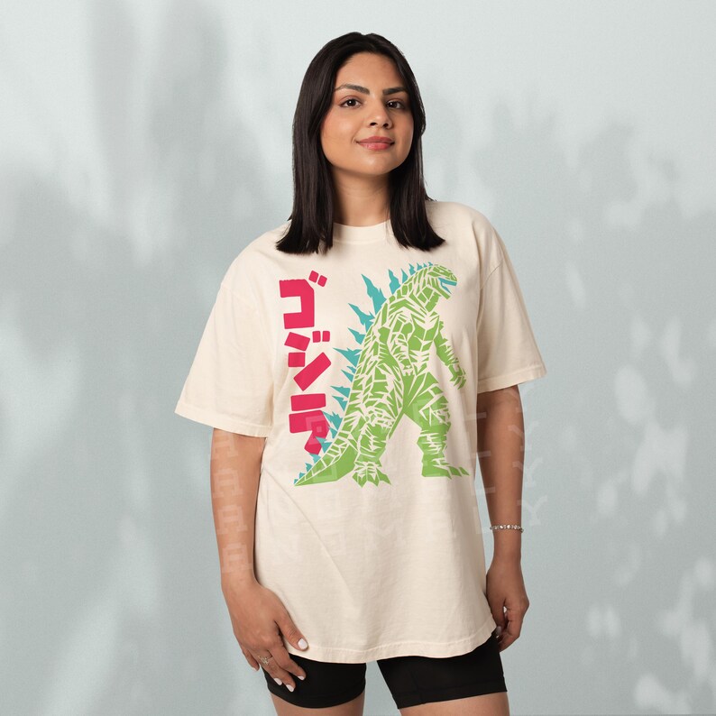 Retro Japanese Monster Movie T-shirt: Vintage Anime Dinosaur Tee - Etsy
