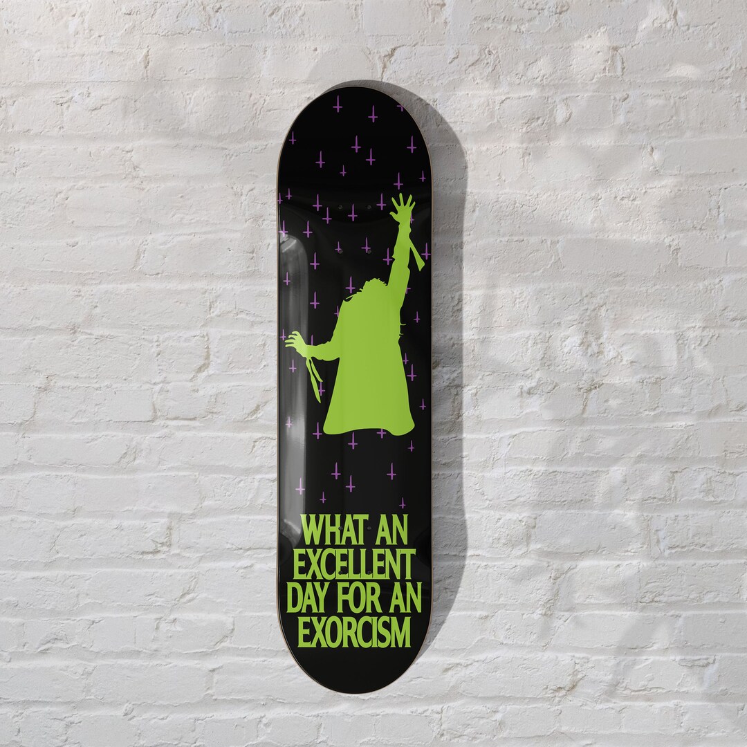 Horror Movie Skateboard Deck, Vintage 70s Scary Movie Memorabilia ...