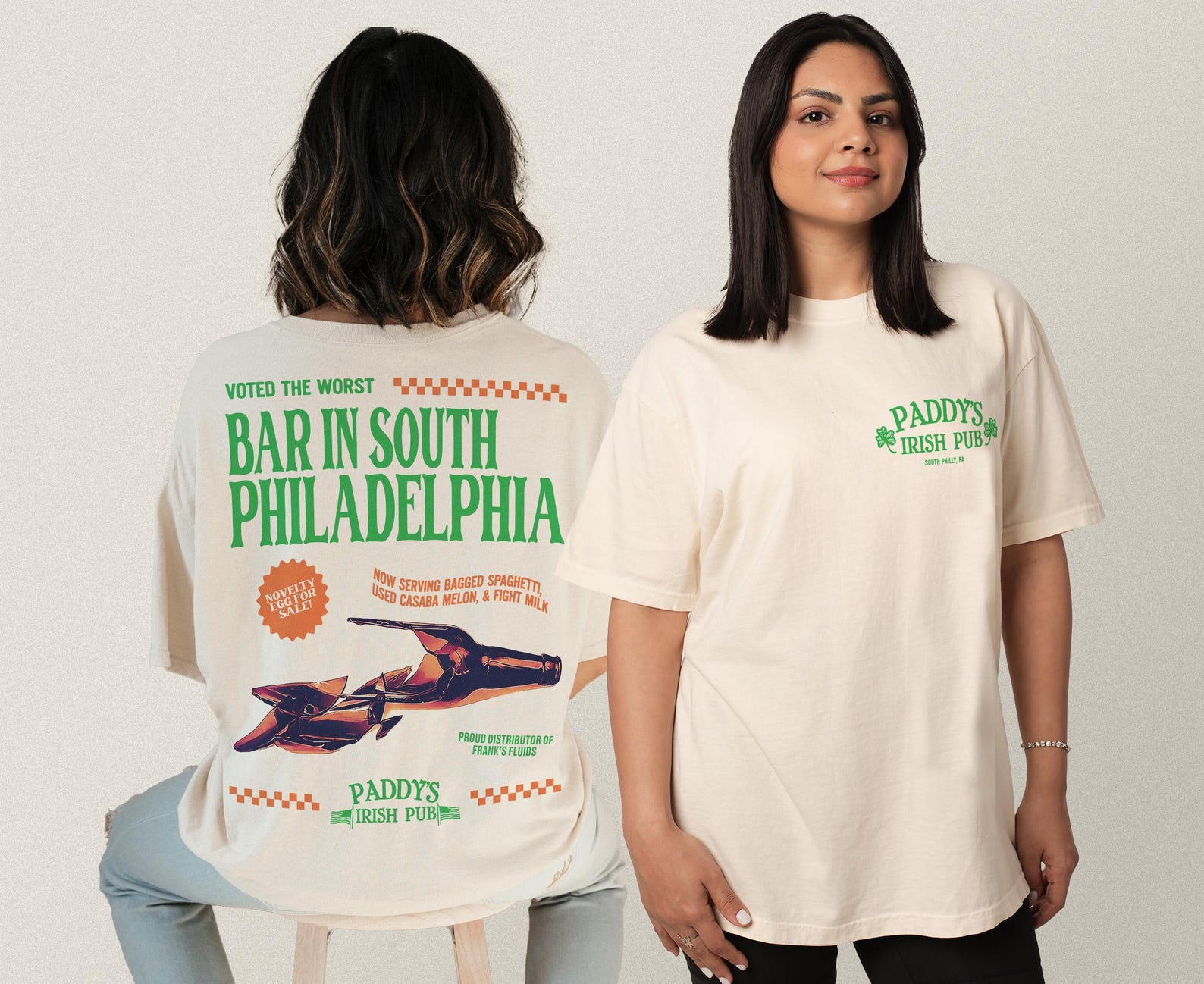Paddy's Pub T-shirt, Front Back It's Always Sunny in Philadelphia TV ...