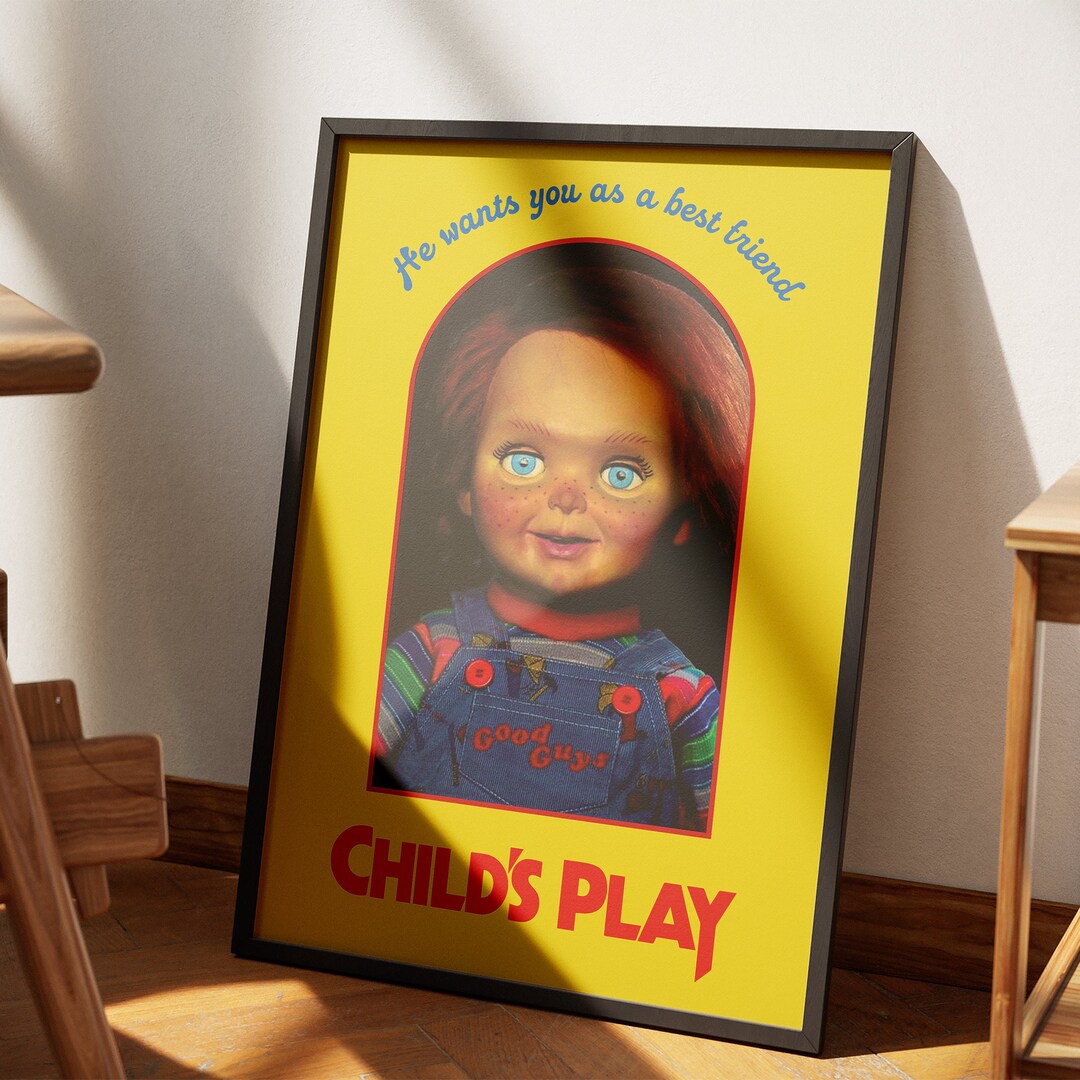 Chucky Child's Play Poster Print, Vintage Horror Movie Wall Art ...