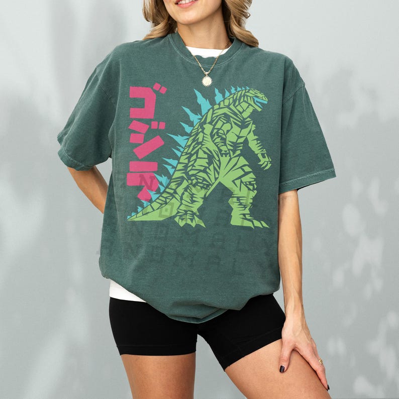 Retro Japanese Monster Movie T-shirt: Vintage Anime Dinosaur Tee - Etsy