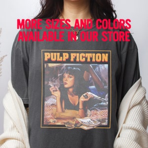 Retro Pulp Fiction T-shirt, Jack Rabbit Slims Graphic Tee Shirt With ...