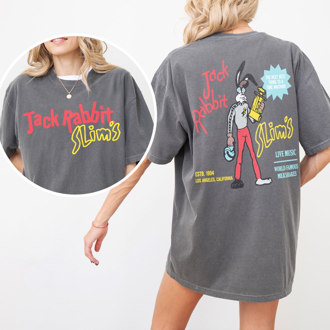 Retro Pulp Fiction T-shirt, Jack Rabbit Slims Graphic Tee Shirt With ...