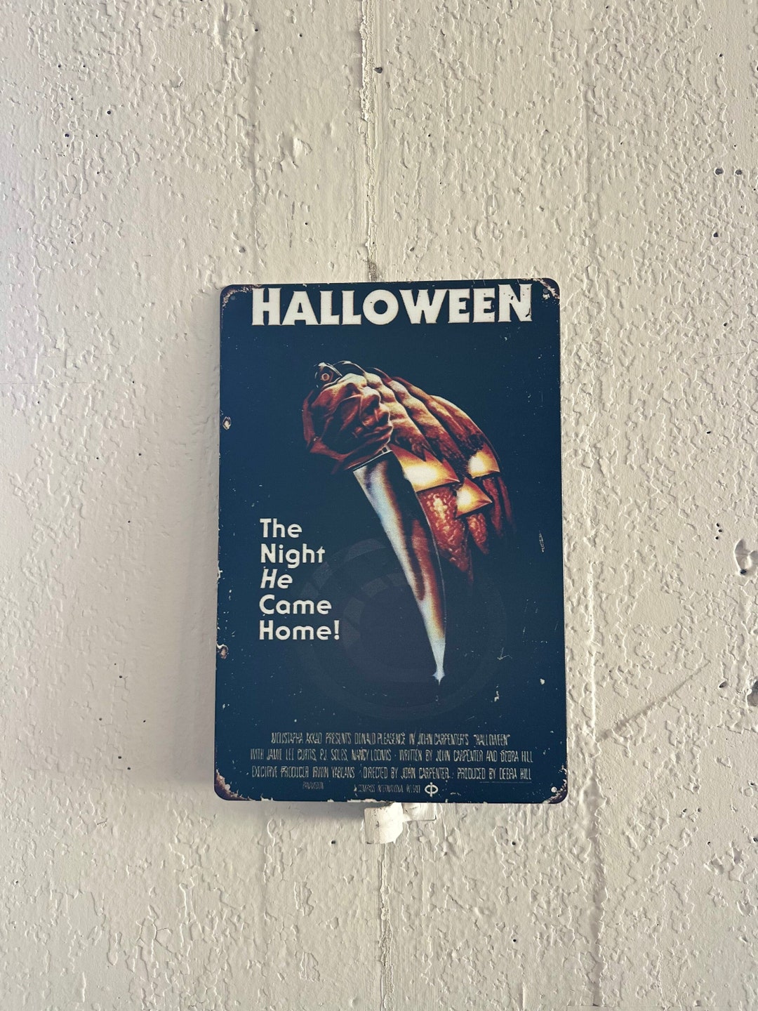 Vintage halloween Movie Tin Sign Classic Horror Decor - Etsy