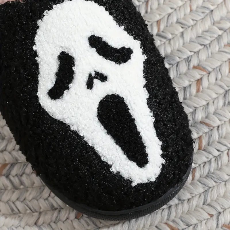 Ghostface From Scream Slippers Fuzzy Halloween Horror Movie - Etsy