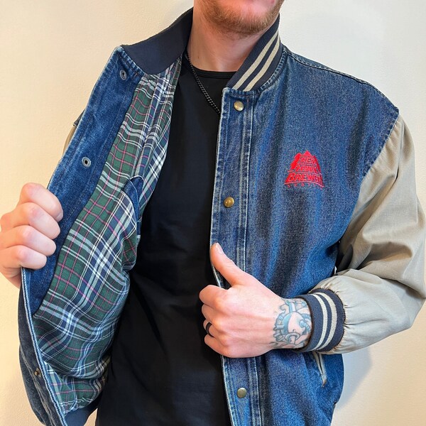 Vintage Beer Bomber Jacket - Etsy