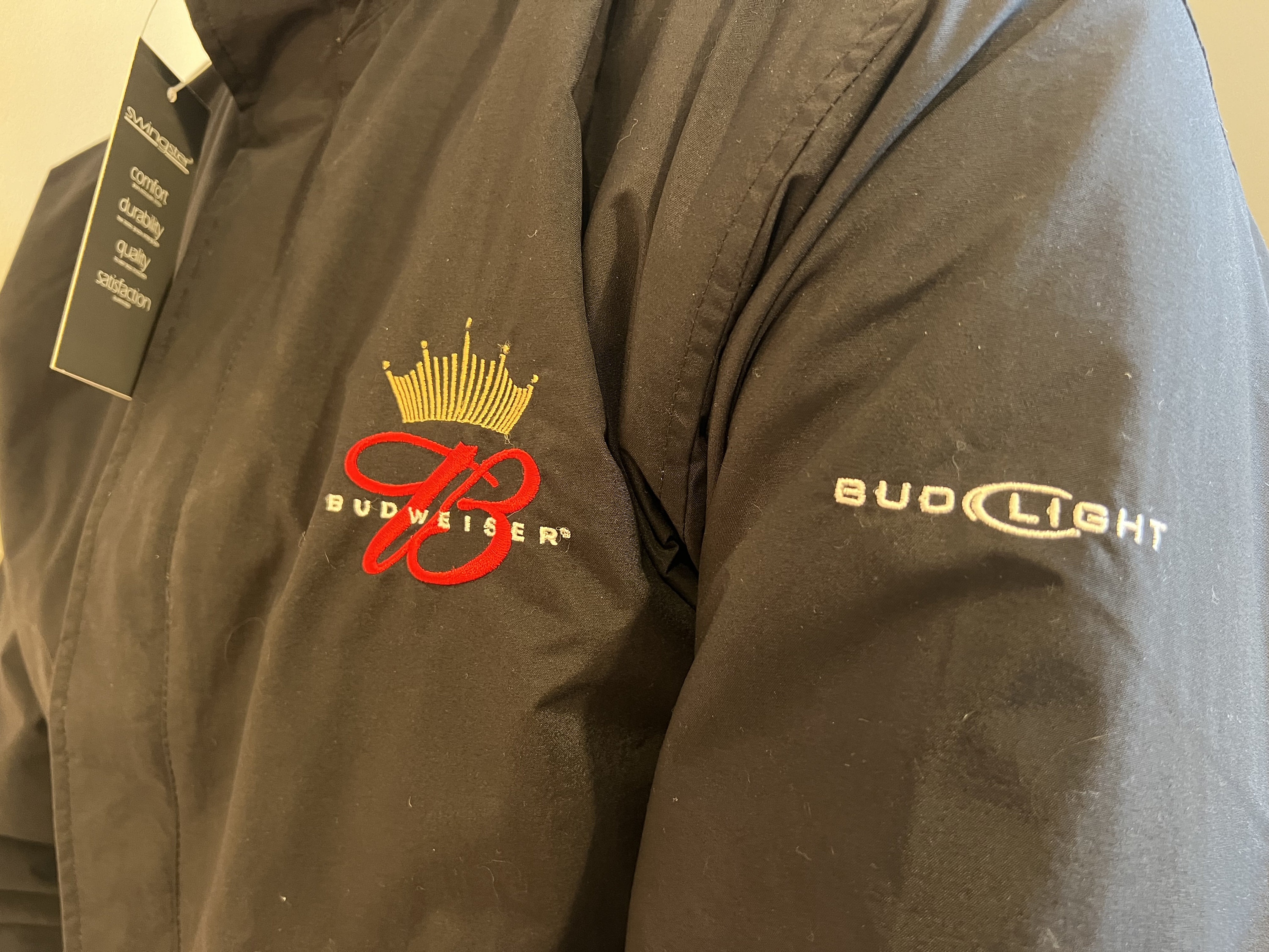 Budweiser/bud Light Jacket by Swingster With Tags - Size Men's M - Etsy