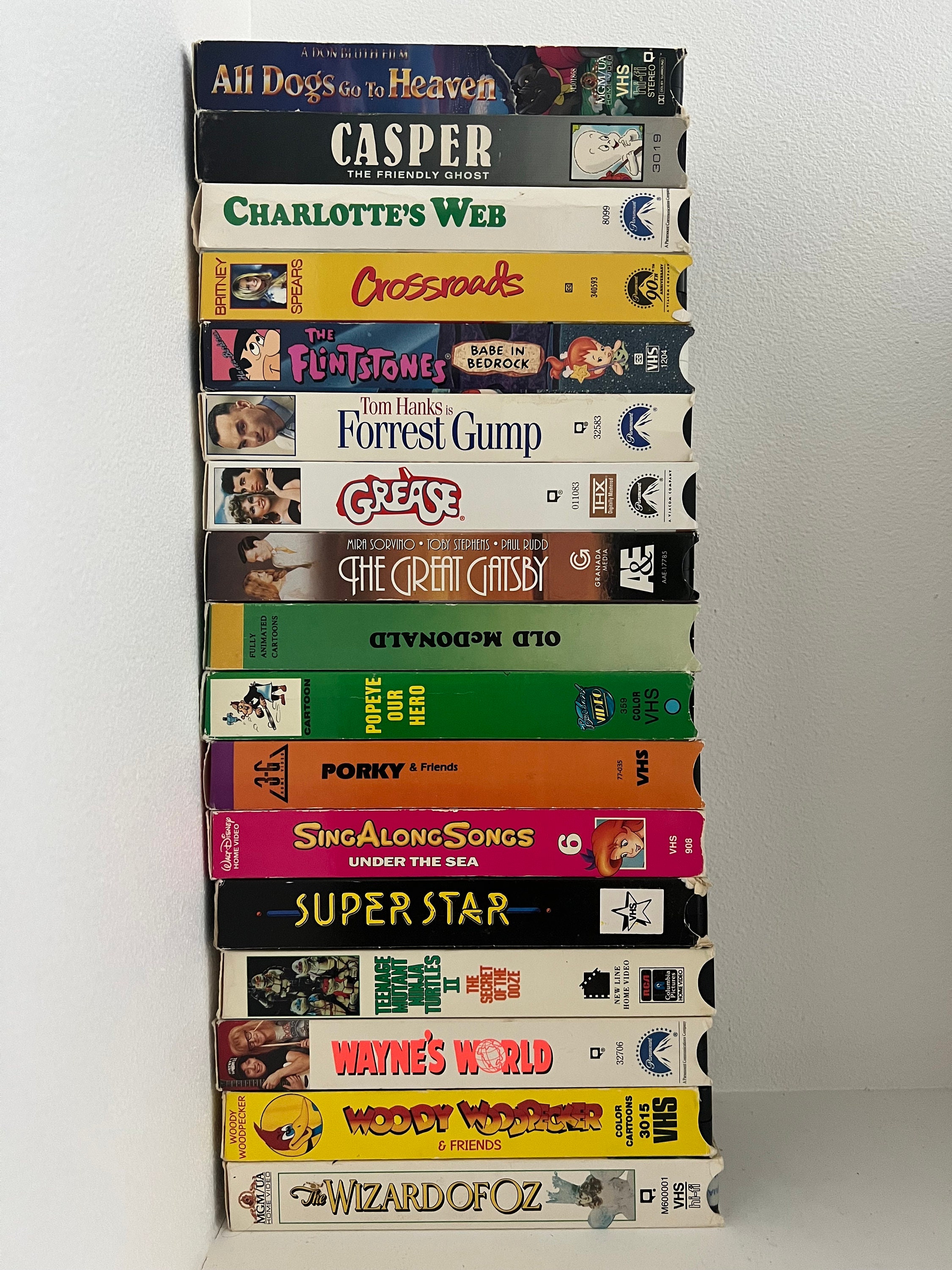 Pick Your Fav: Vintage VHS VCR 90s - Forrest Gump, Grease, Wayne's ...