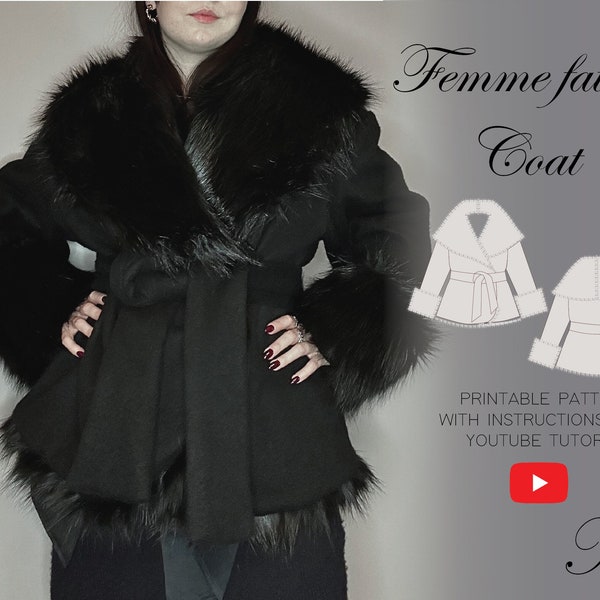 Fur Coat Pattern - Etsy