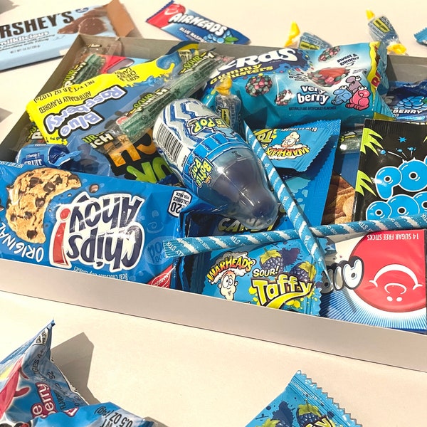 Blue Snack Box - Etsy