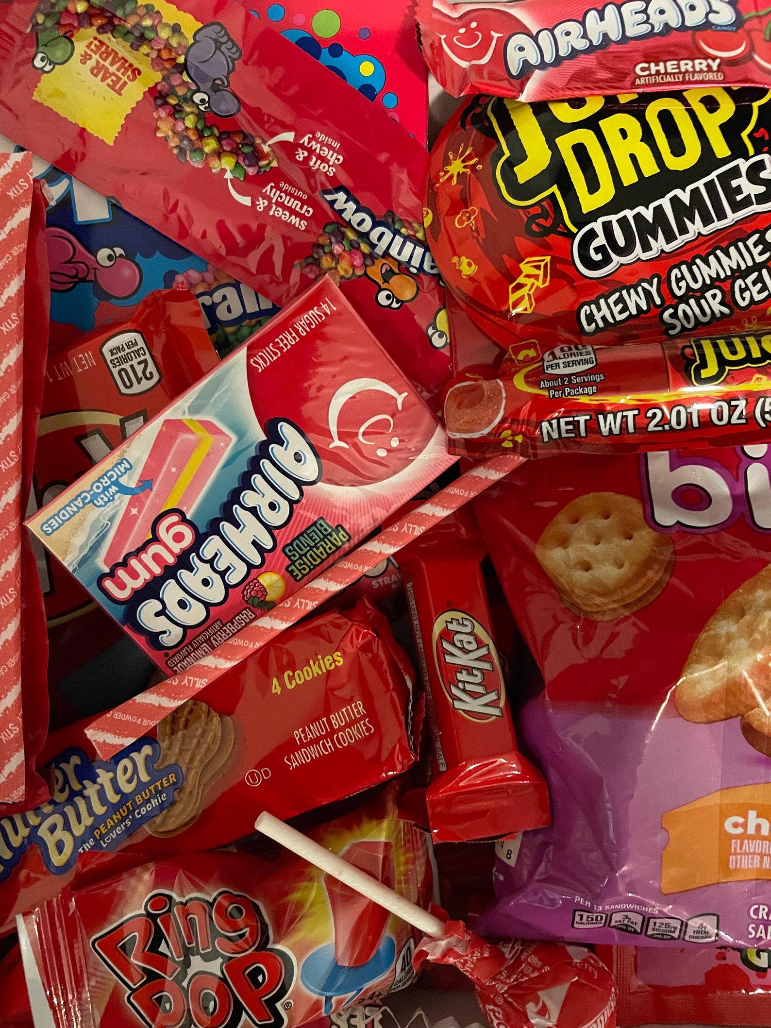 Small Red Snack Box — Snack Box — Red Mystery Snack Box - Etsy