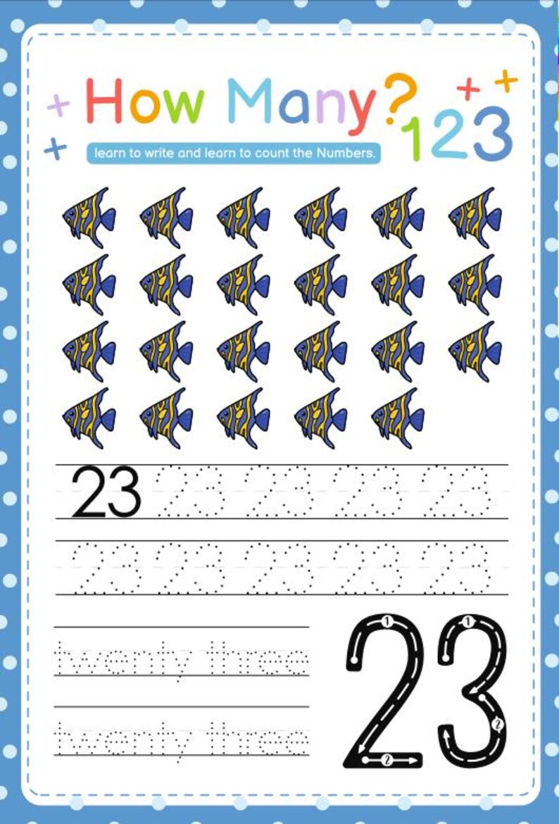 300 Printable PRESCHOOL Numbers and Counting for Kids Activities - Etsy