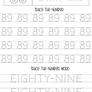 300 Printable PRESCHOOL Numbers and Counting for Kids Activities - Etsy
