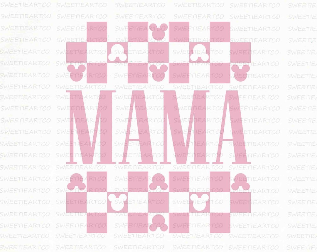 Mama Checkered SVG, Mouse Svg, Family Vacation Svg, Family Trip Svg ...