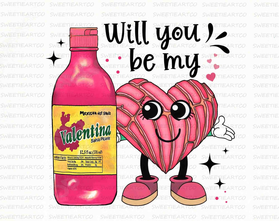 Mexican Sauce Valentines PNG, Happy Valentines Day Png, Mexican ...