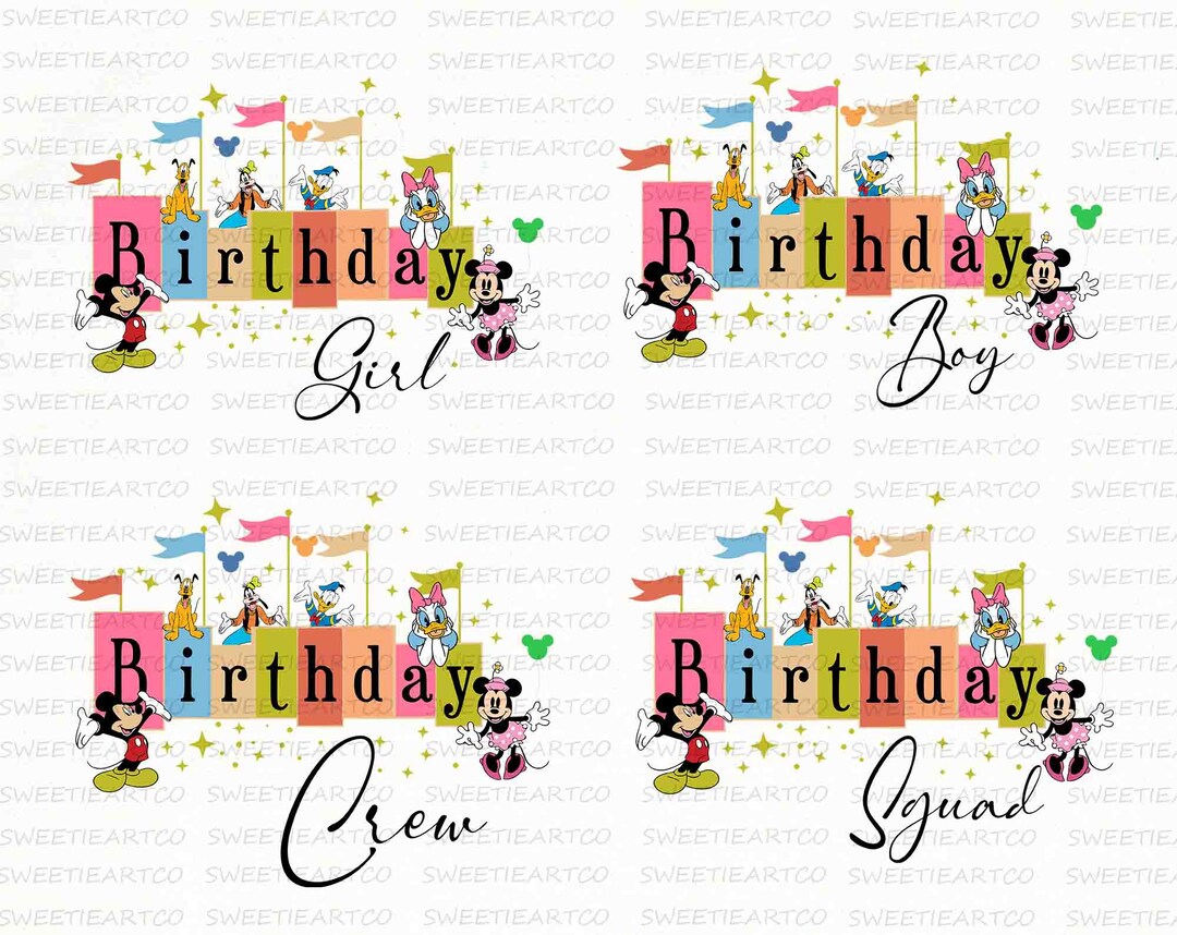 Bundle Birthday Crew PNG, Happy Birthday Png, Family Vacation Png ...