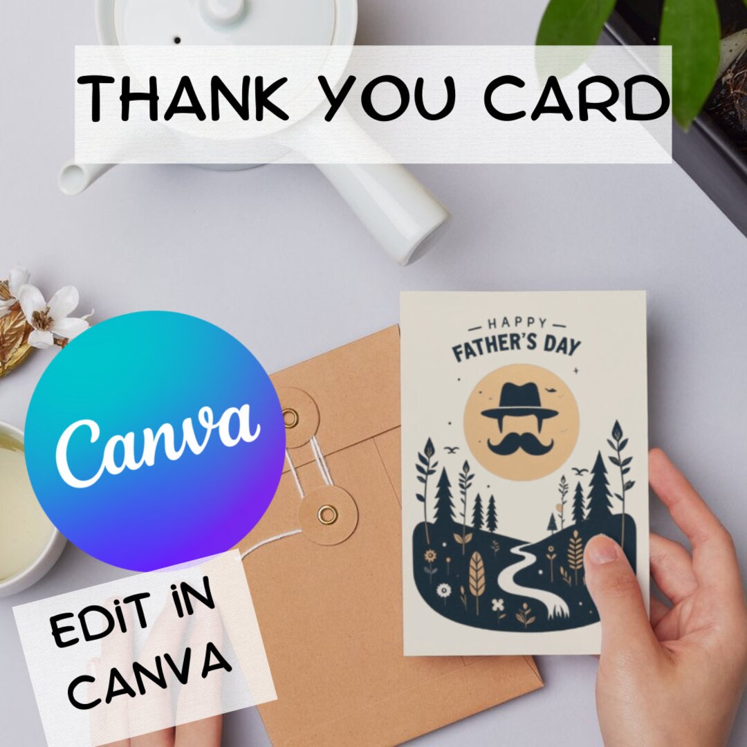 Thank You Card for Father's Day, Daddy Card - Etsy