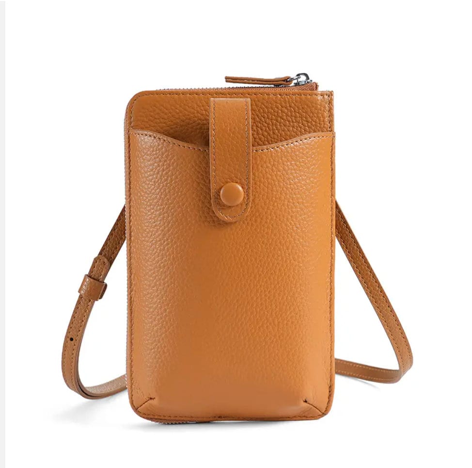 Small Cross Body Minimalist Purse Genuine Cow Leather Shoulder Bag for ...