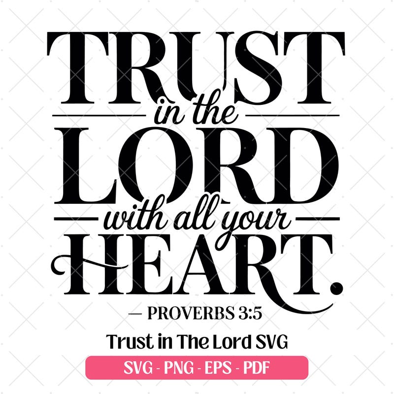 Proverbs 3:5 6 clip art - Etsy.de