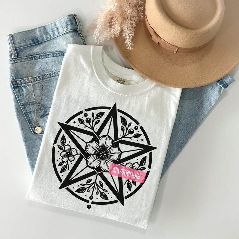 Pentagram SVG Bundle · Wiccan Pagan Occult Pentacle Clipart PNG PDF ...