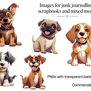 Puppy PNG Bundle, 419 Puppies • Cartoon Dogs Clipart Bundle Sublimation ...